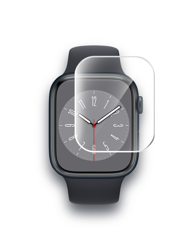 Защитная плёнка Brozo на Apple Watch 8 (45mm) гидрогелевая, прозрачная