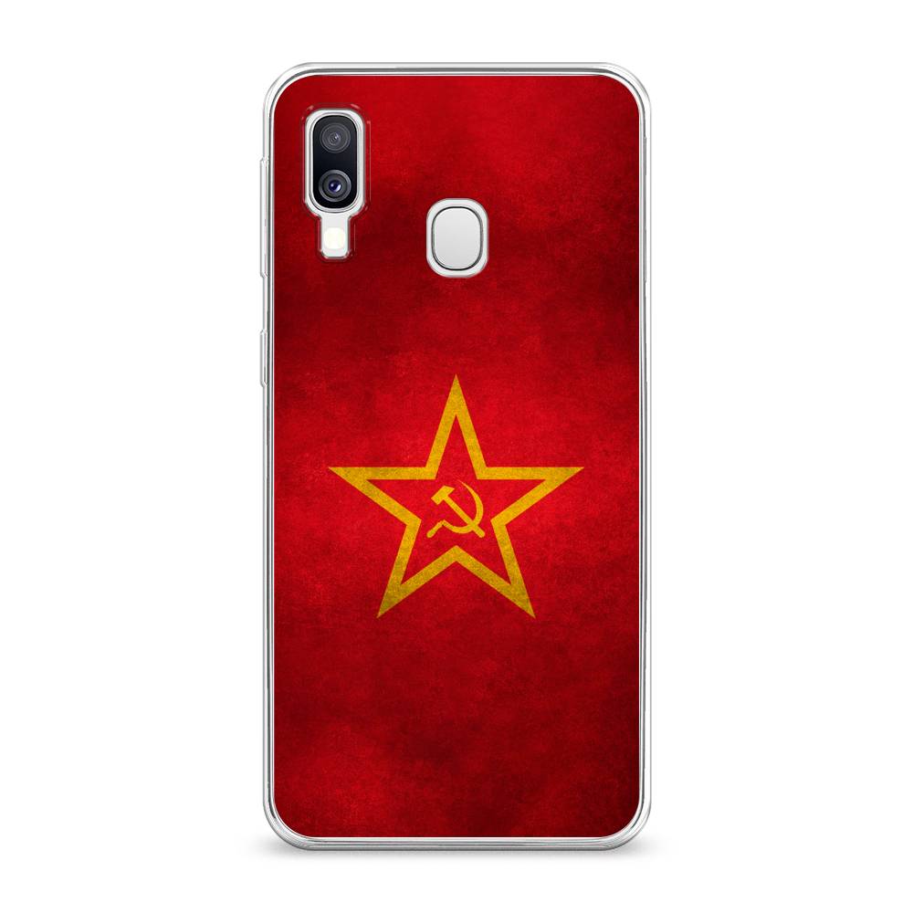 Чехол Awog на Samsung Galaxy A40 "Красное знамя"
