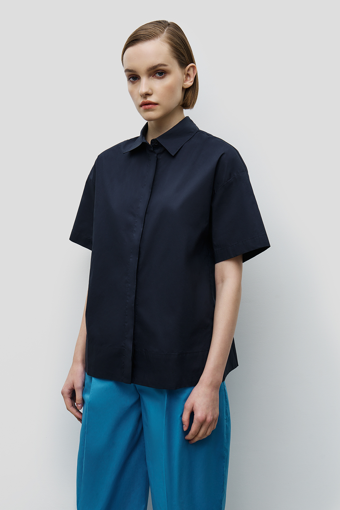 Блуза женская Baon B1923009 синяя XL