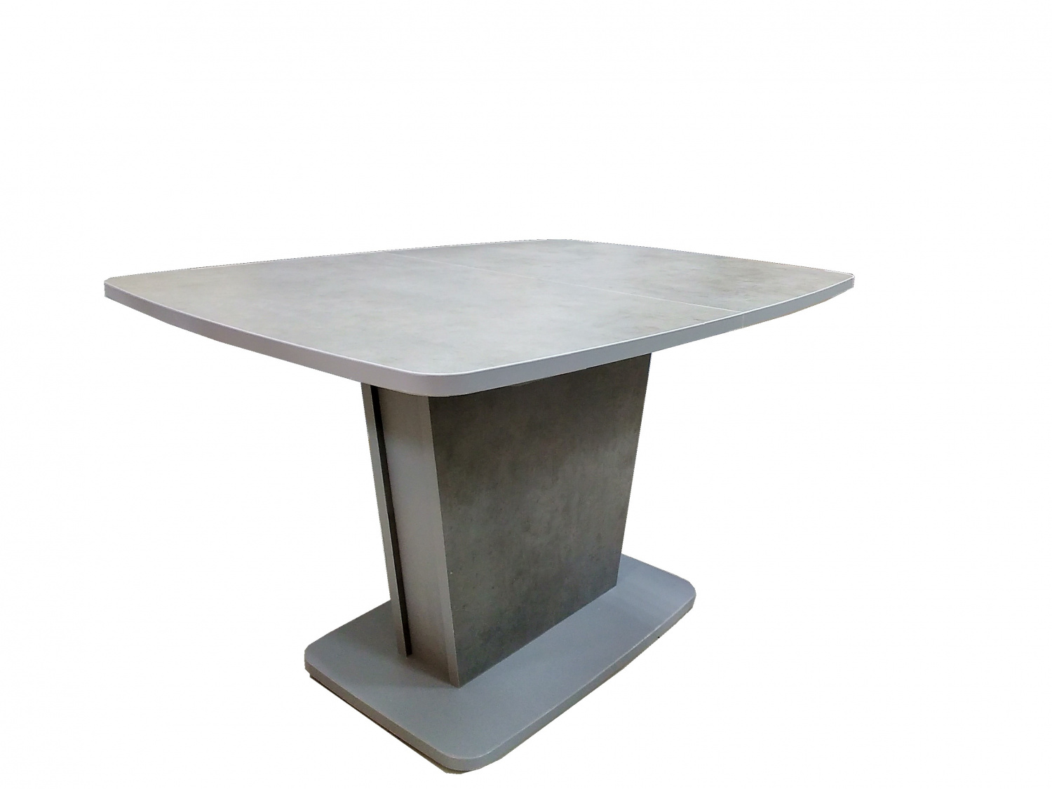 Стол кухонный СтолБери Норман, 130х90х76 см, бетон темно-серый/серый пыльный