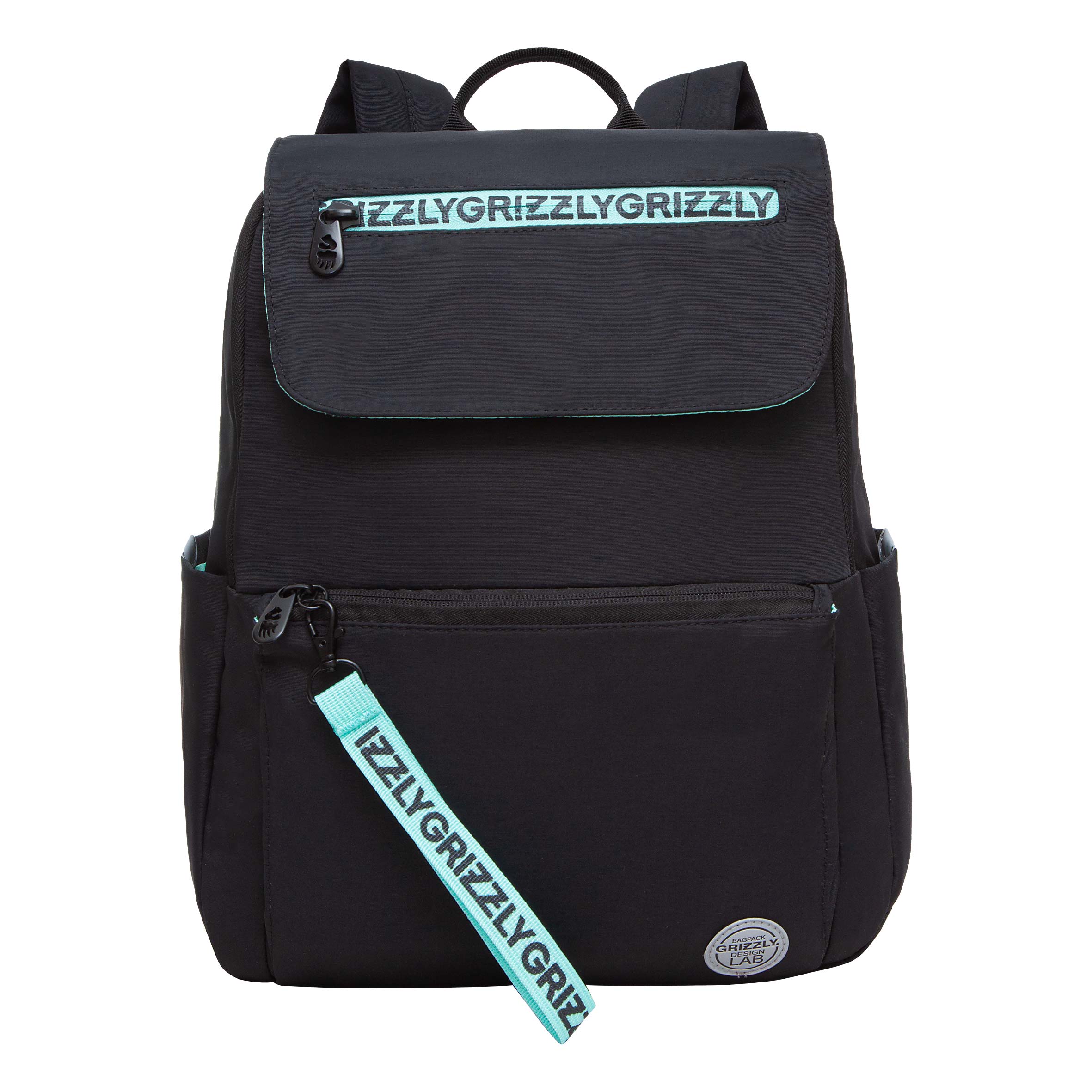 Рюкзак женский Grizzly RXL-325-2, черный - мятный