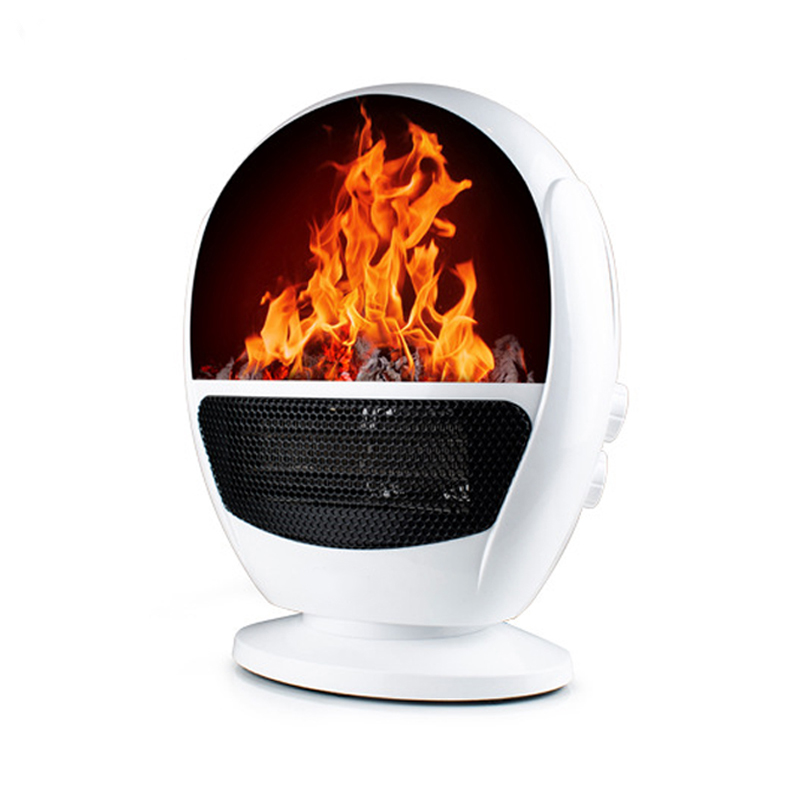 Тепловентилятор Flame Heater 1500 ВТ White, Black