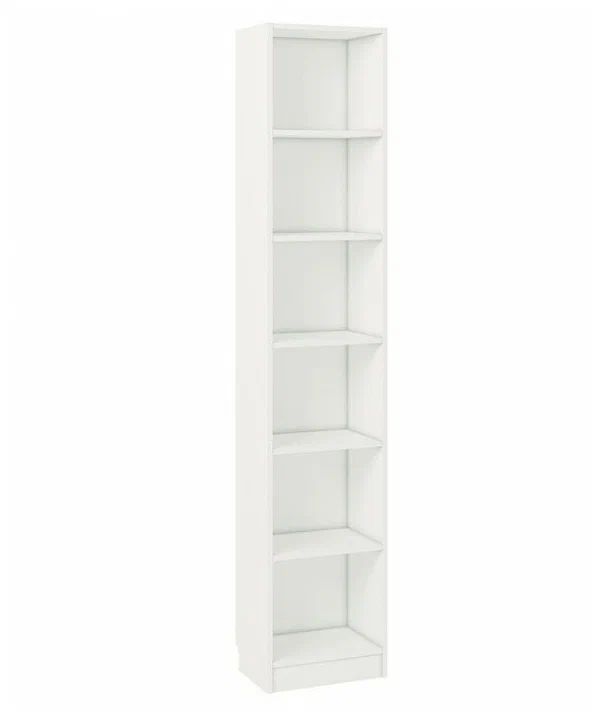 Стеллаж Polini Home Smart Вертикальный, 6 секций, 40x28x202 см, белый