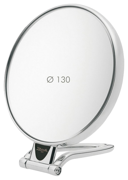 Косметическое зеркало Janeke Настольное D130 серебристое