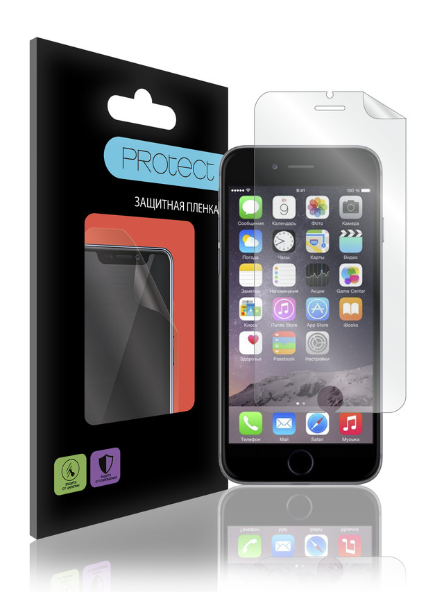 Защитная плёнка ПЭТ Protect для Apple iPhone 6 Plus /на айфон 6 плюс/31202