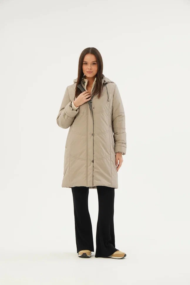 Пальто женское ZARA 3046077 коричневое M (доставка из-за рубежа)