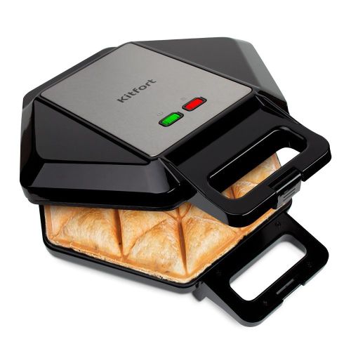 Сэндвич-тостер Kitfort КТ-1668 серебристый