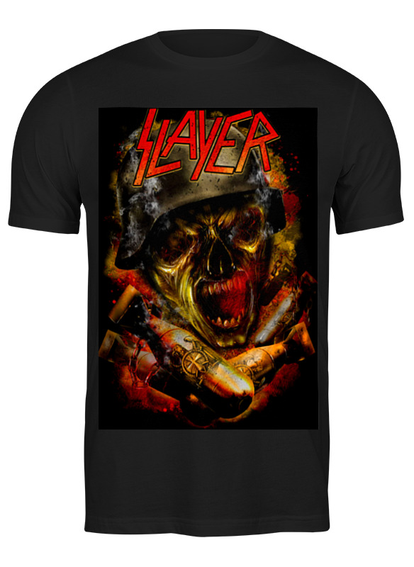 Футболка мужская Printio Slayer thrash metal band черная XL