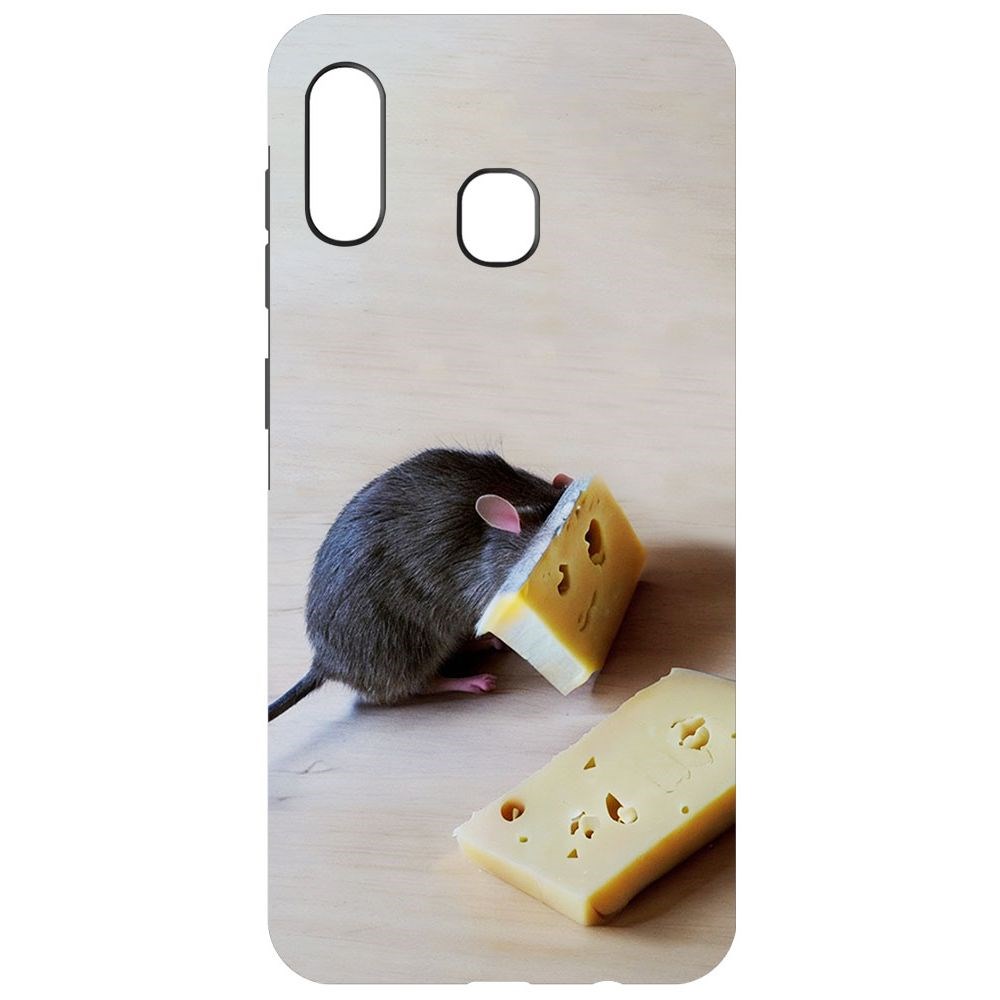Чехол-накладка Софт Мышь и сыр для Samsung Galaxy A01 Core (A013)
