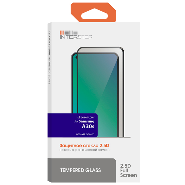 Защитное стекло InterStep FSC для Galaxy A30s Black