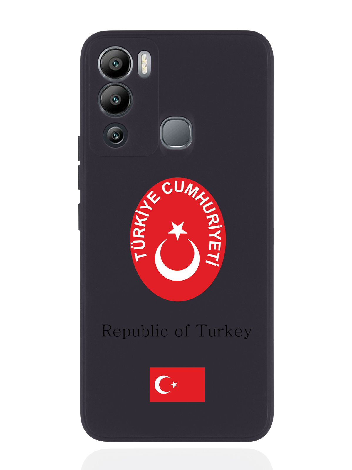 Чехол SignumCase для Infinix Hot 12i Герб Турции черный