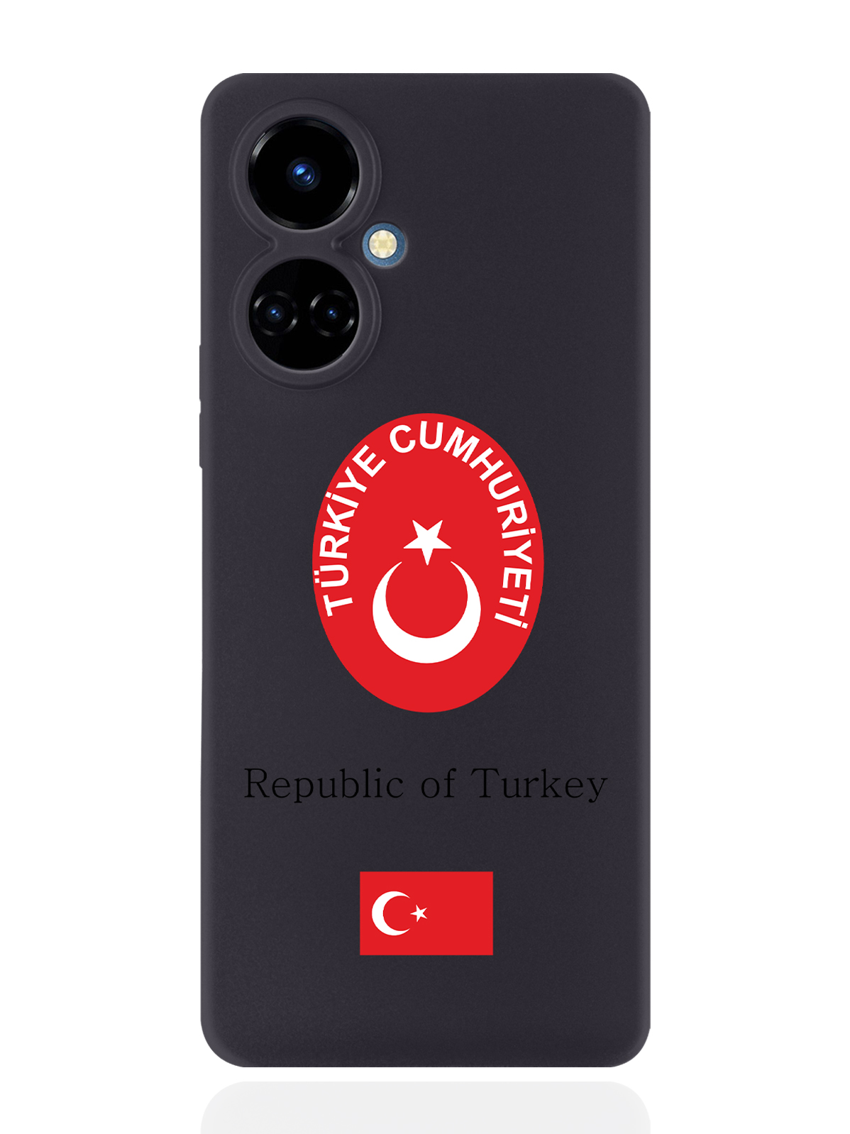 Чехол SignumCase для Tecno Camon 19/19 Pro 4G Герб Турции черный