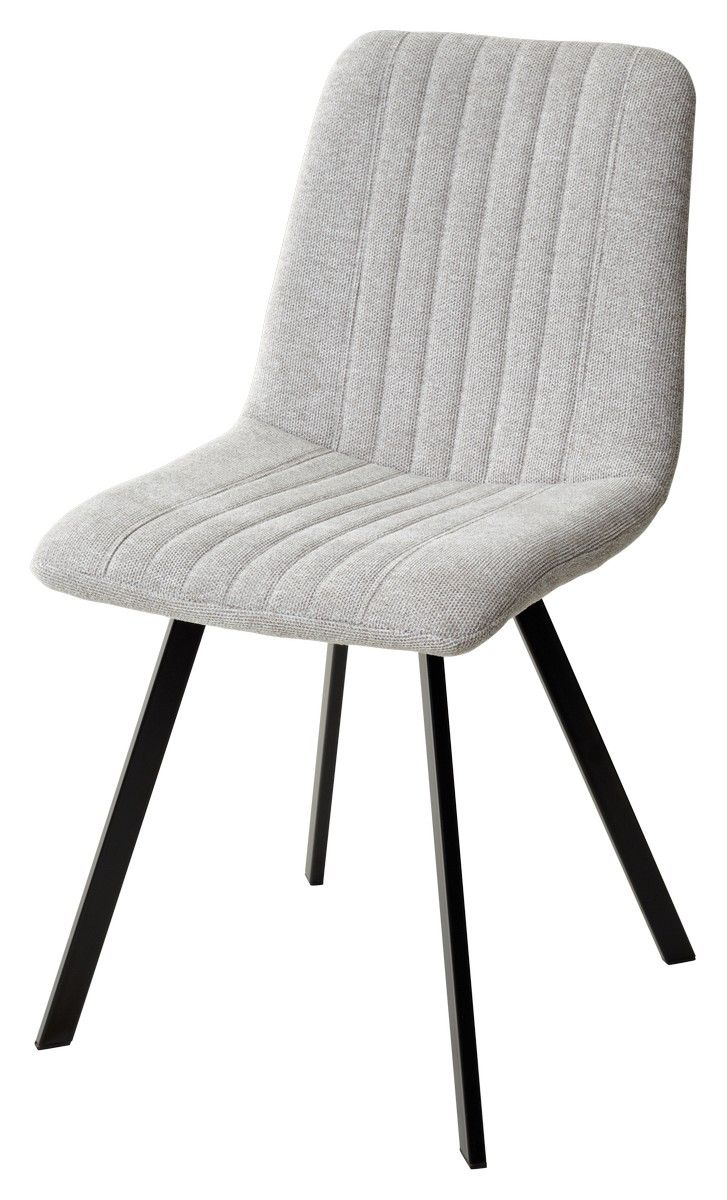 Комплект стульев 4 шт. M-CITY ELVIS галечный серый/черный