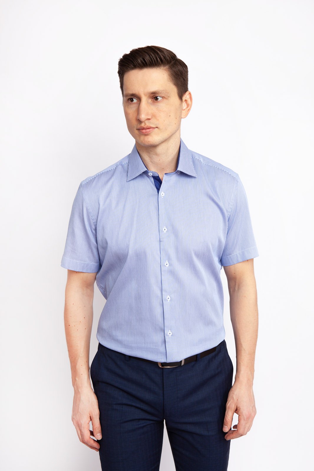 Рубашка мужская Kanzler 19S-SBL42SSS/03-2 синяя 38