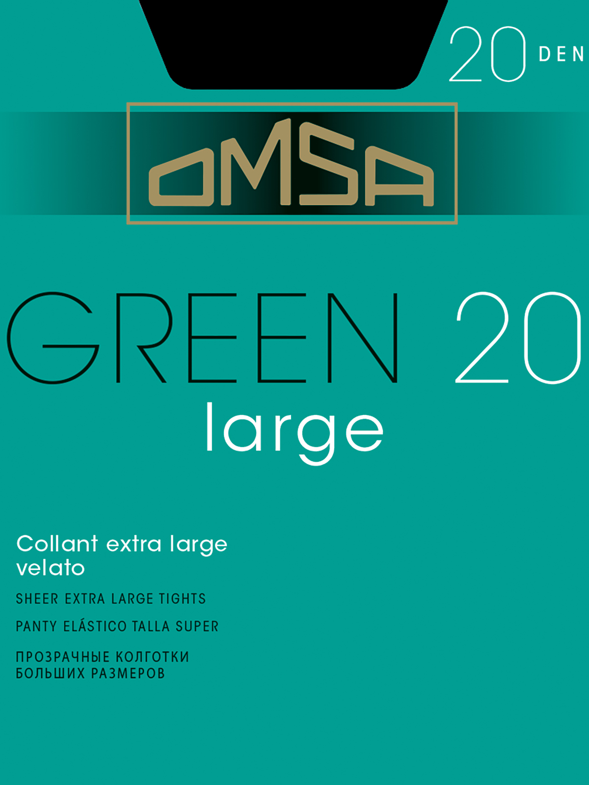 Колготки женские Omsa GREEN черные 3 (M)