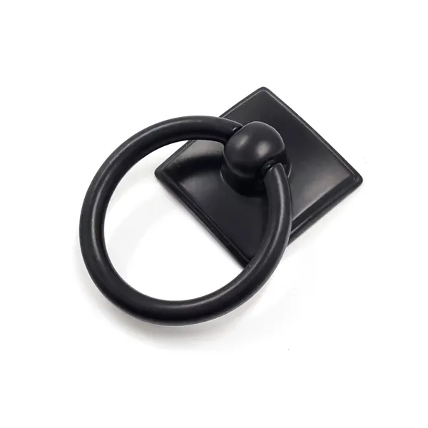 Мебельная ручка-кнопка К8251, черная, 4 шт