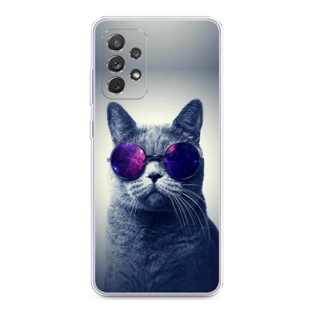Чехол Awog на Samsung Galaxy A73 / Самсунг A73 "Космический кот"