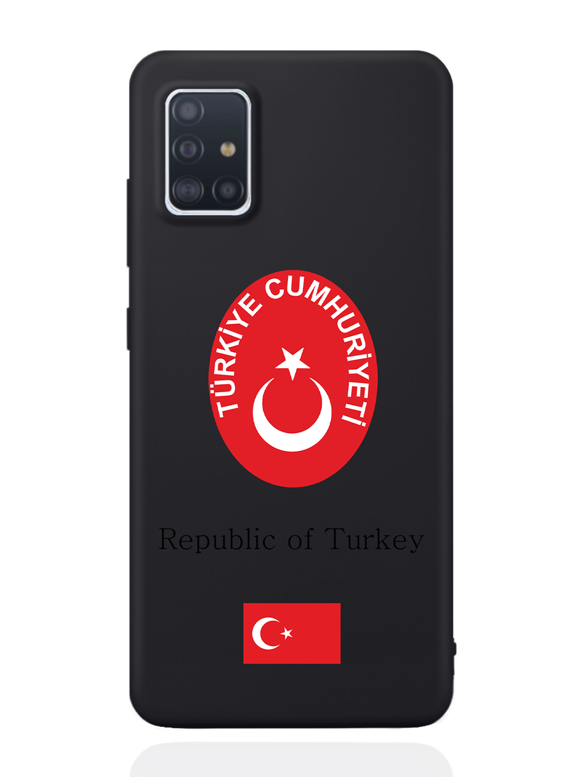 Чехол SignumCase для Samsung Galaxy A51 Герб Турции черный