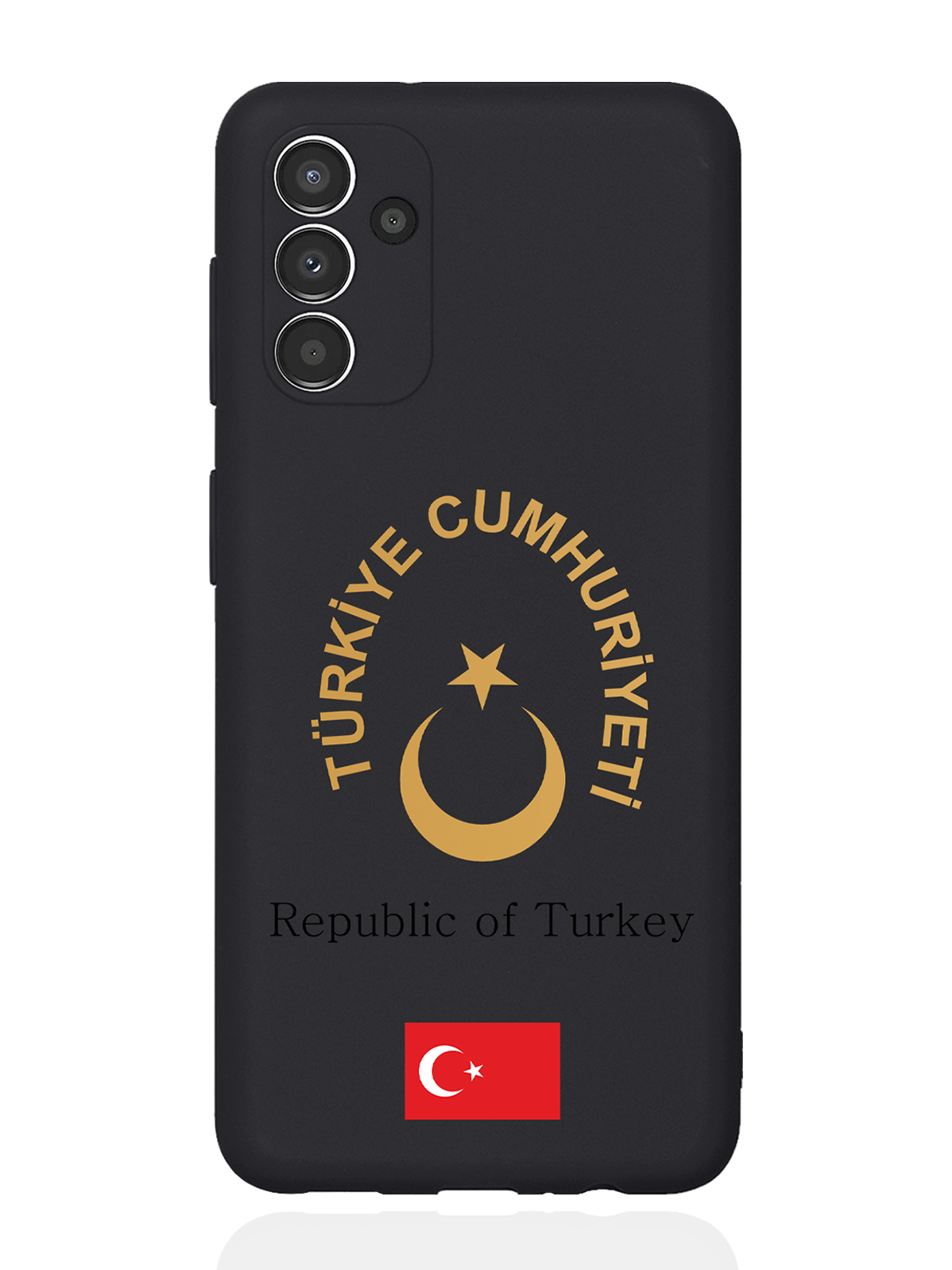 Чехол SignumCase для Samsung Galaxy A13 5G Золотой Герб Турции черный
