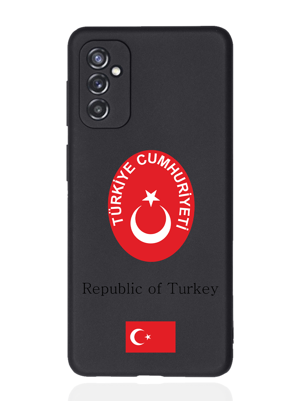Чехол SignumCase для Samsung Galaxy M52 Герб Турции черный