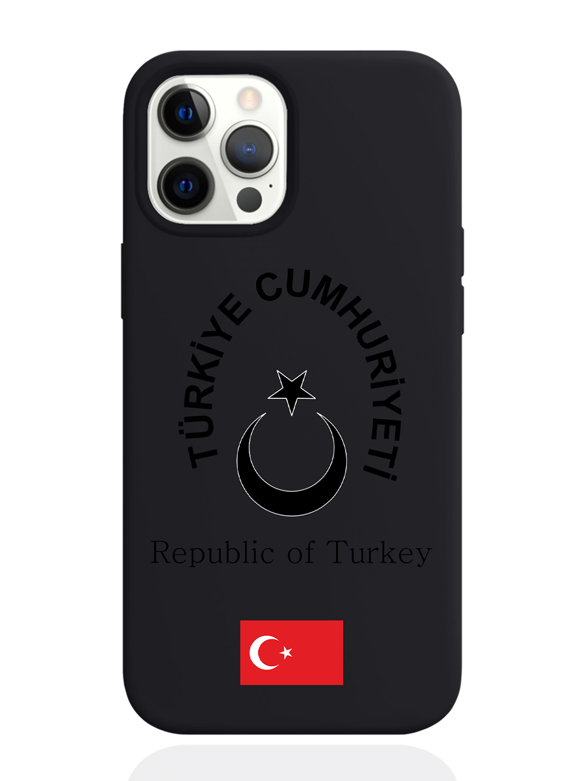 Чехол SignumCase для iPhone 12 Pro Max Черный лаковый Герб Турциичерный