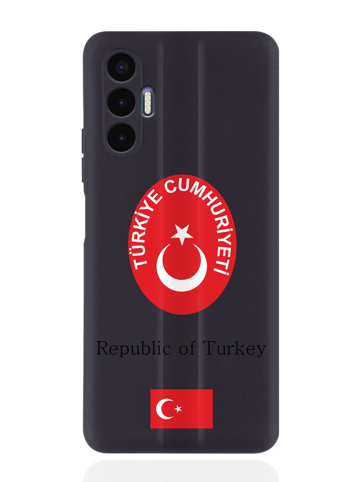Чехол SignumCase для Tecno Pova 3 Герб Турции черный