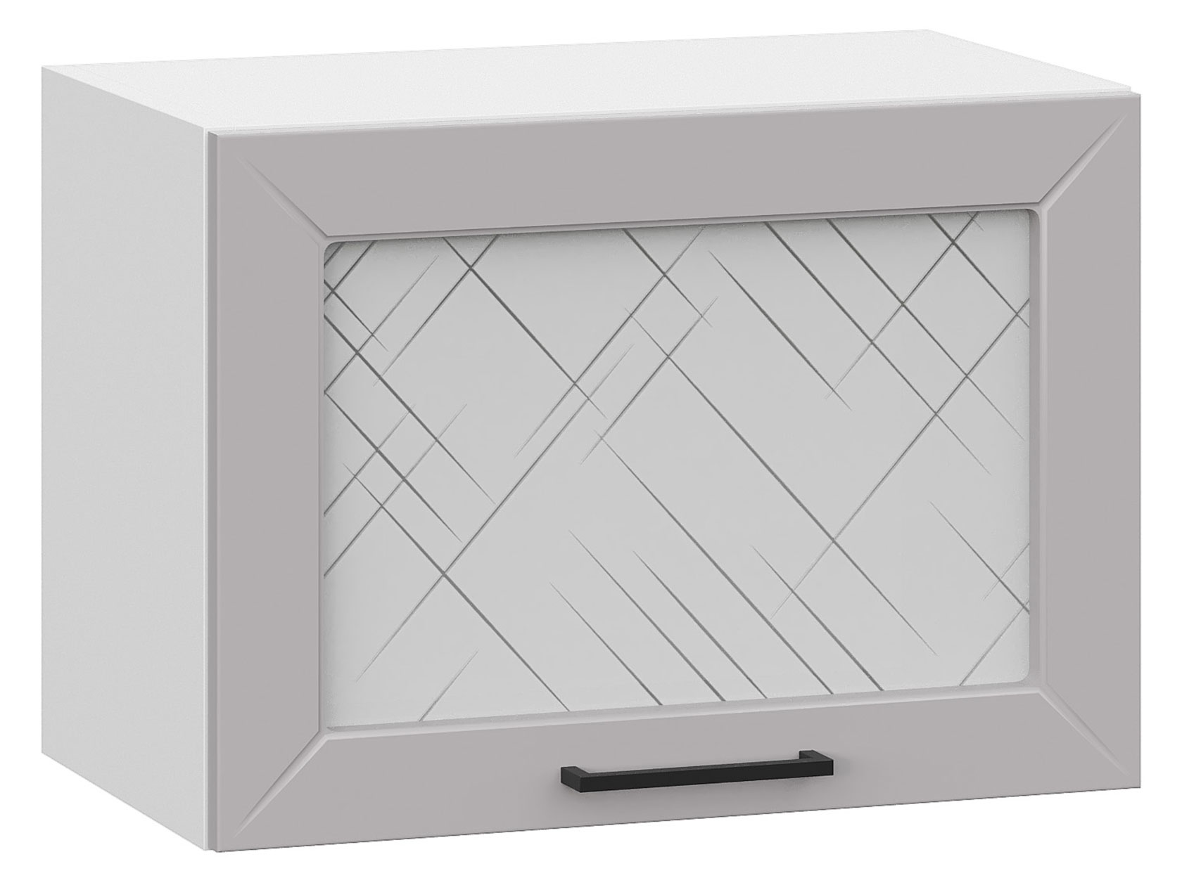 Навесной шкаф СВ-Мебель Вектор Белый / Нео со стеклом 500 мм