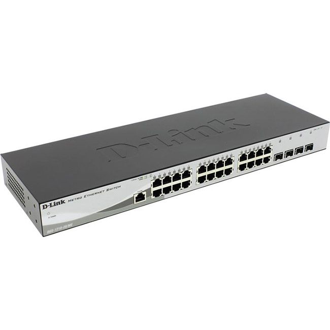 Коммутатор D-Link DGS-1210-28 Черный