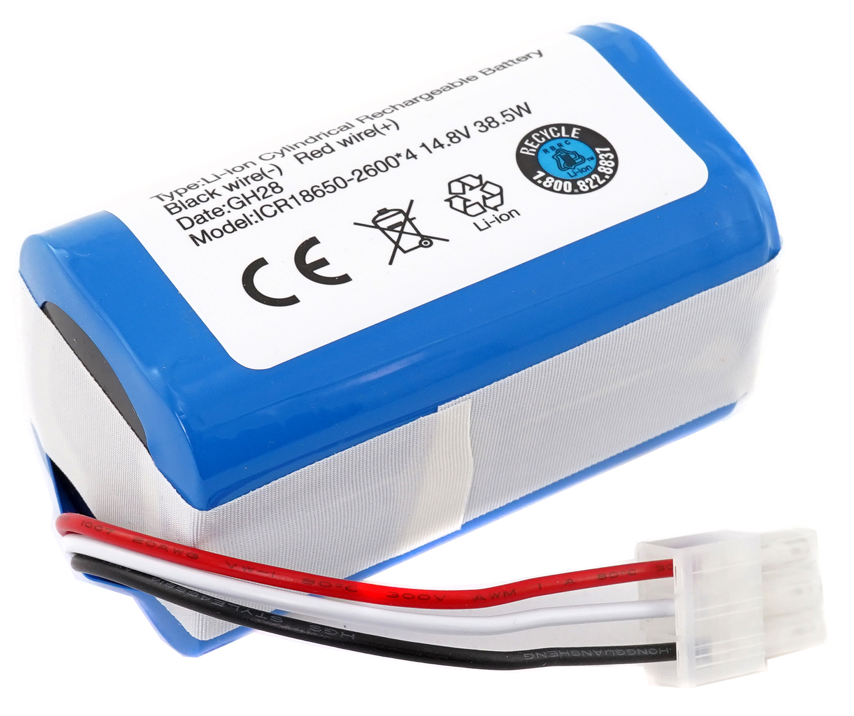 Аккумуляторная батарея EBKRTRHB000118-VE, EBKRWHCC00978 для пылесоса iClebo Smart, Arte YC