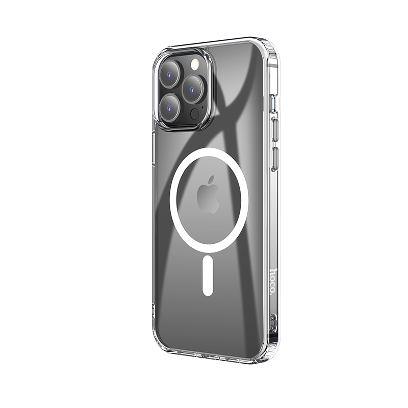 Чехол силиконовый Hoco для Apple iPhone 14 Pro Max, Magnetic series прозрачный