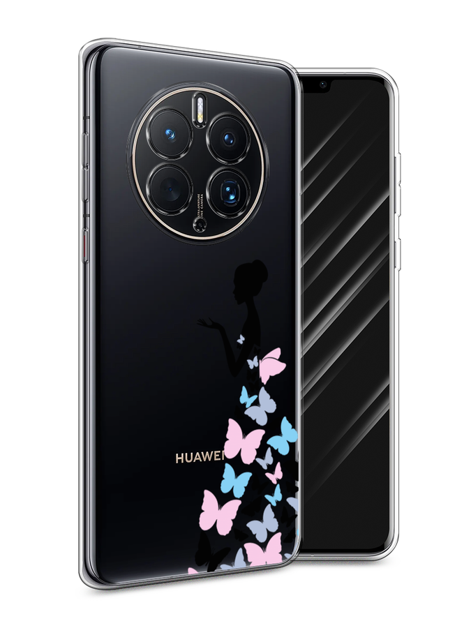 Чехол Awog для Huawei Mate 50 Pro "Платье из бабочек"