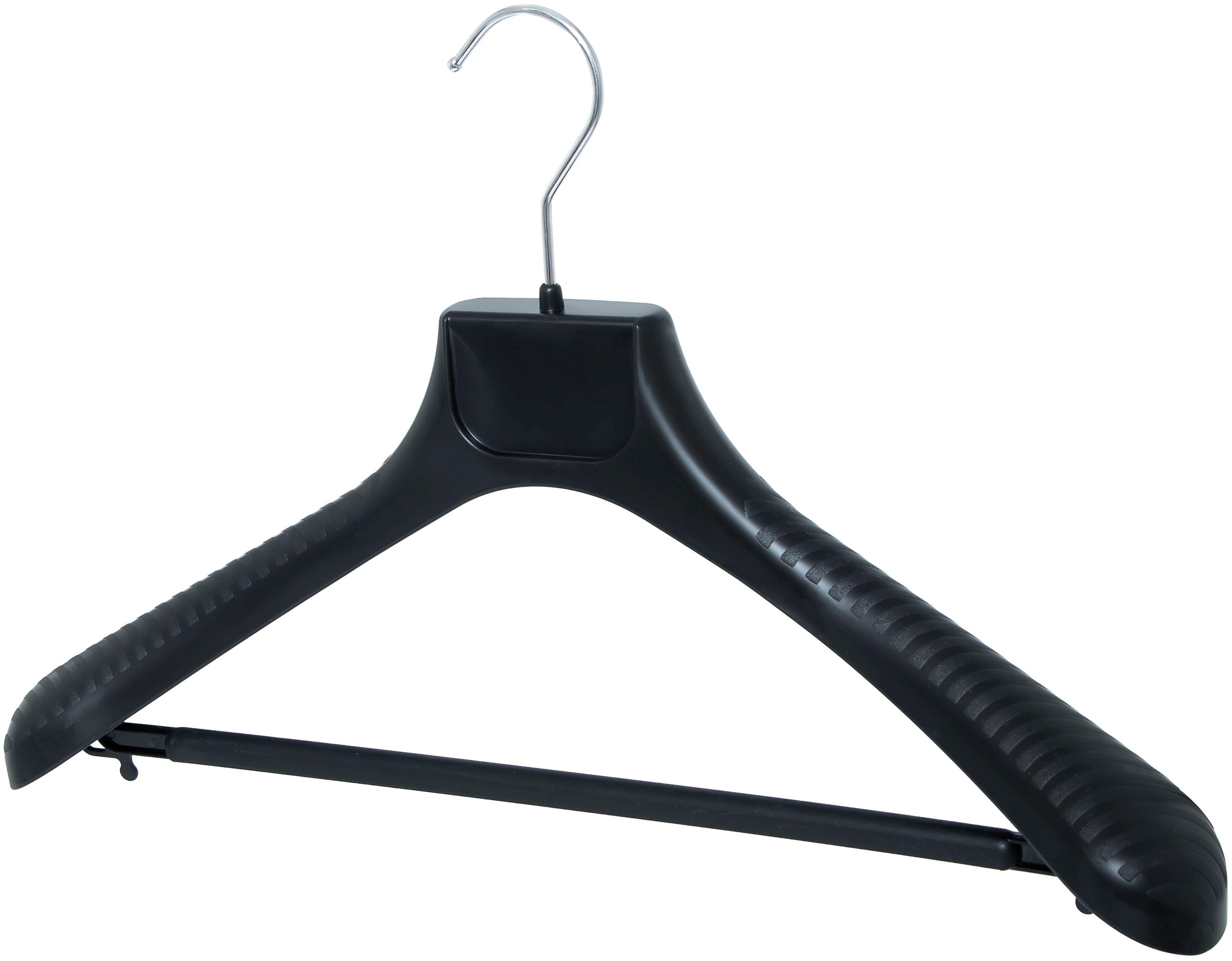 Вешалка для верхней одежды с перекладиной Valexa РМ-38 380мм х 55мм чёрный 5 шт