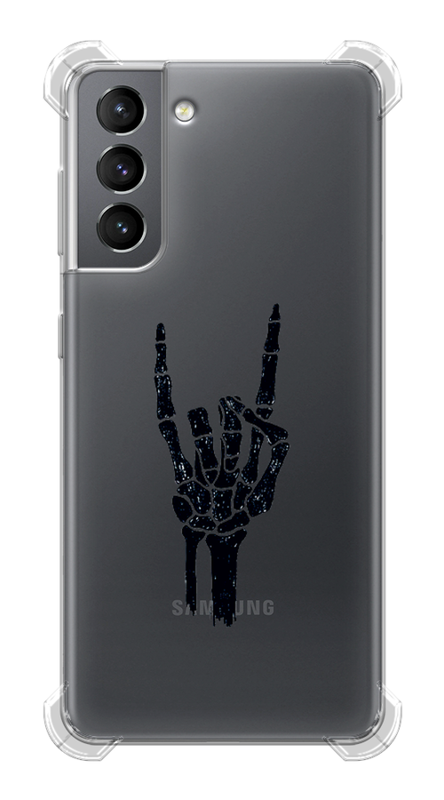 Чехол Awog на Samsung Galaxy S21 / Самсунг S21 "Rock for a skeleton"