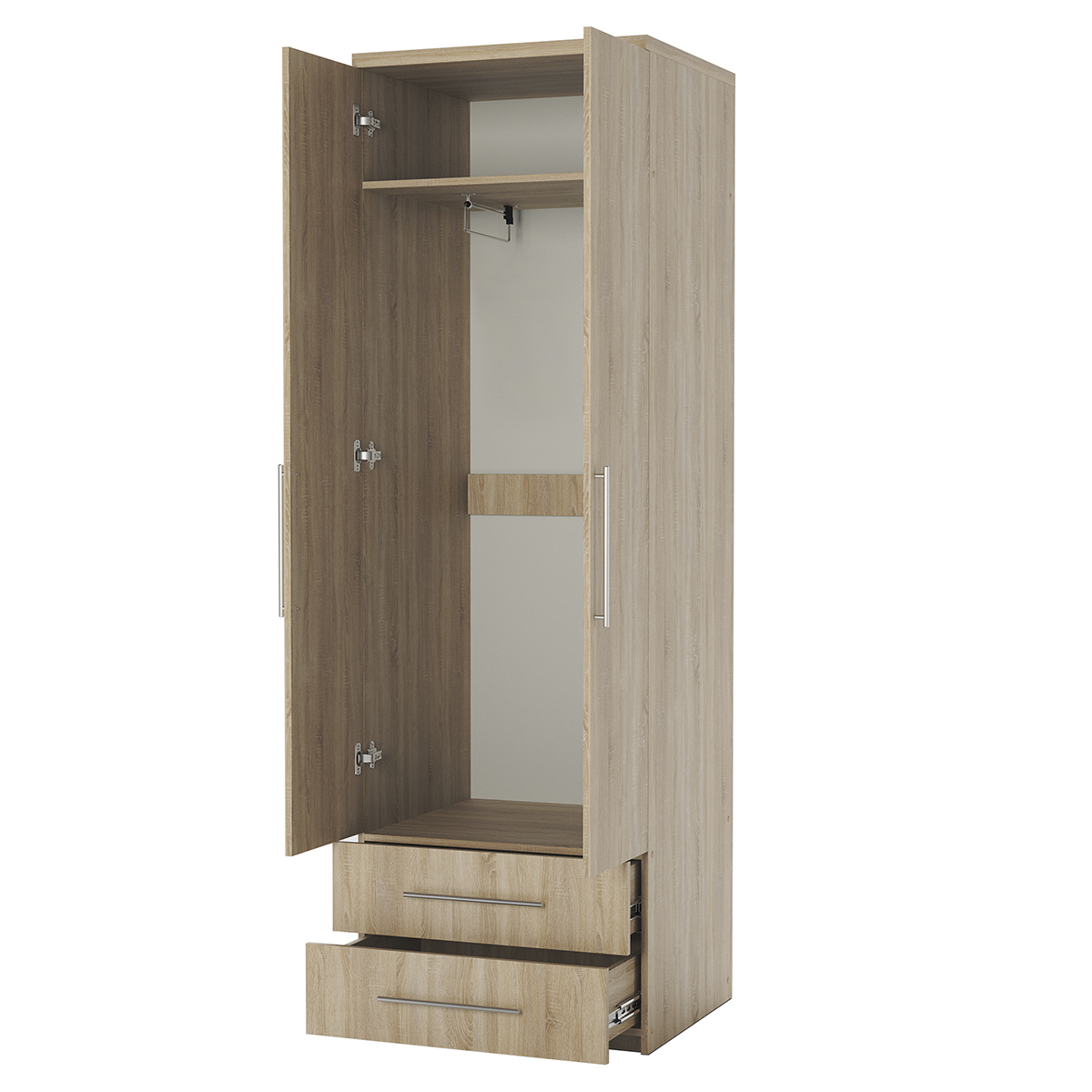 Шкаф для одежды с ящиками Шарм-Дизайн Мелодия МШЯ-21 60х45 Дуб Сонома