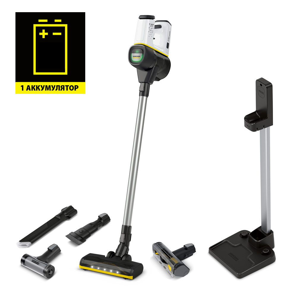 Пылесос Karcher VC 6 CORDLESS OURFAMILY EXTRA белый, черный