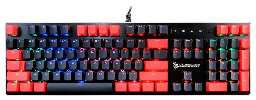 Проводная игровая клавиатура A4Tech Bloody B820N Black/Red