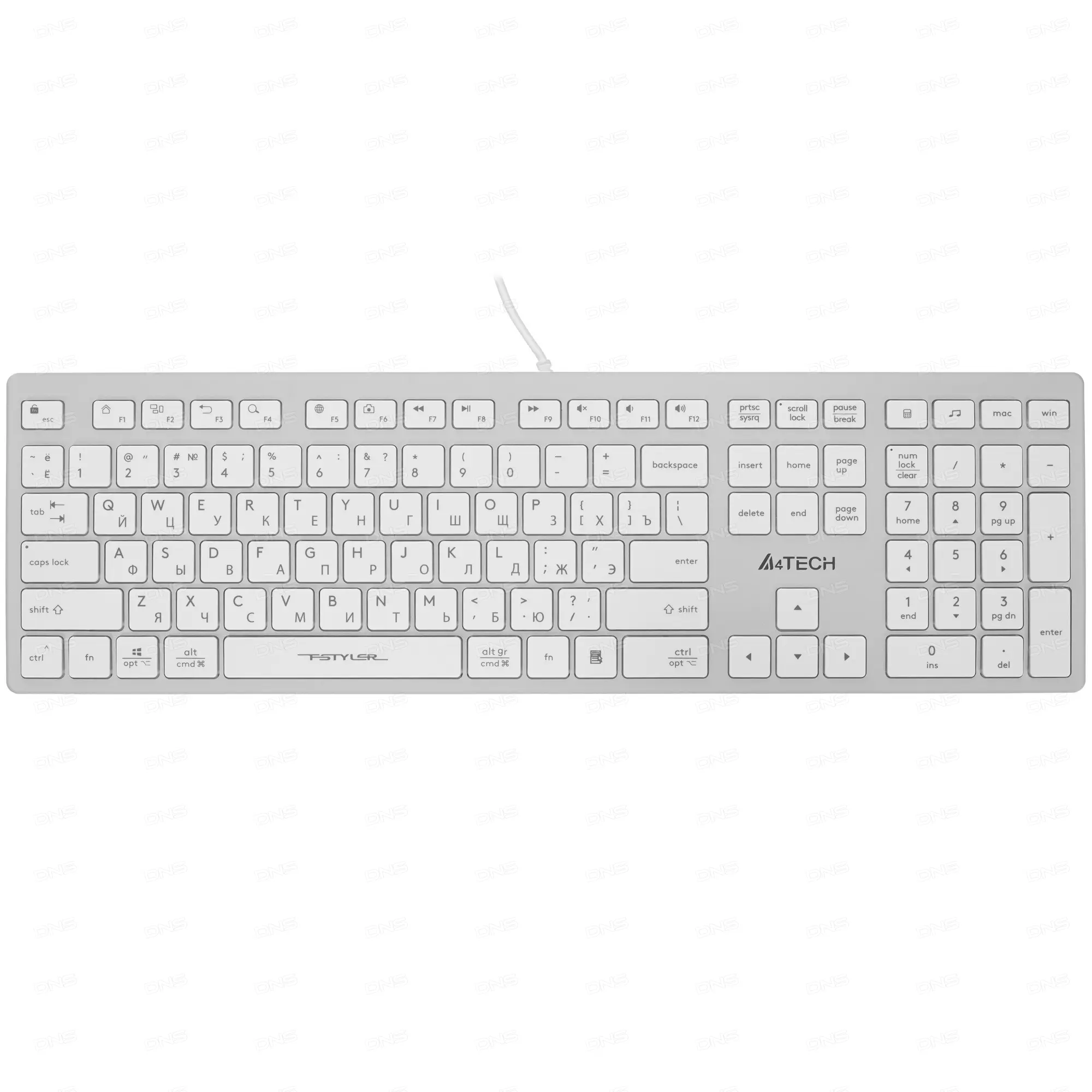 Проводная клавиатура A4Tech Fstyler FX50 White
