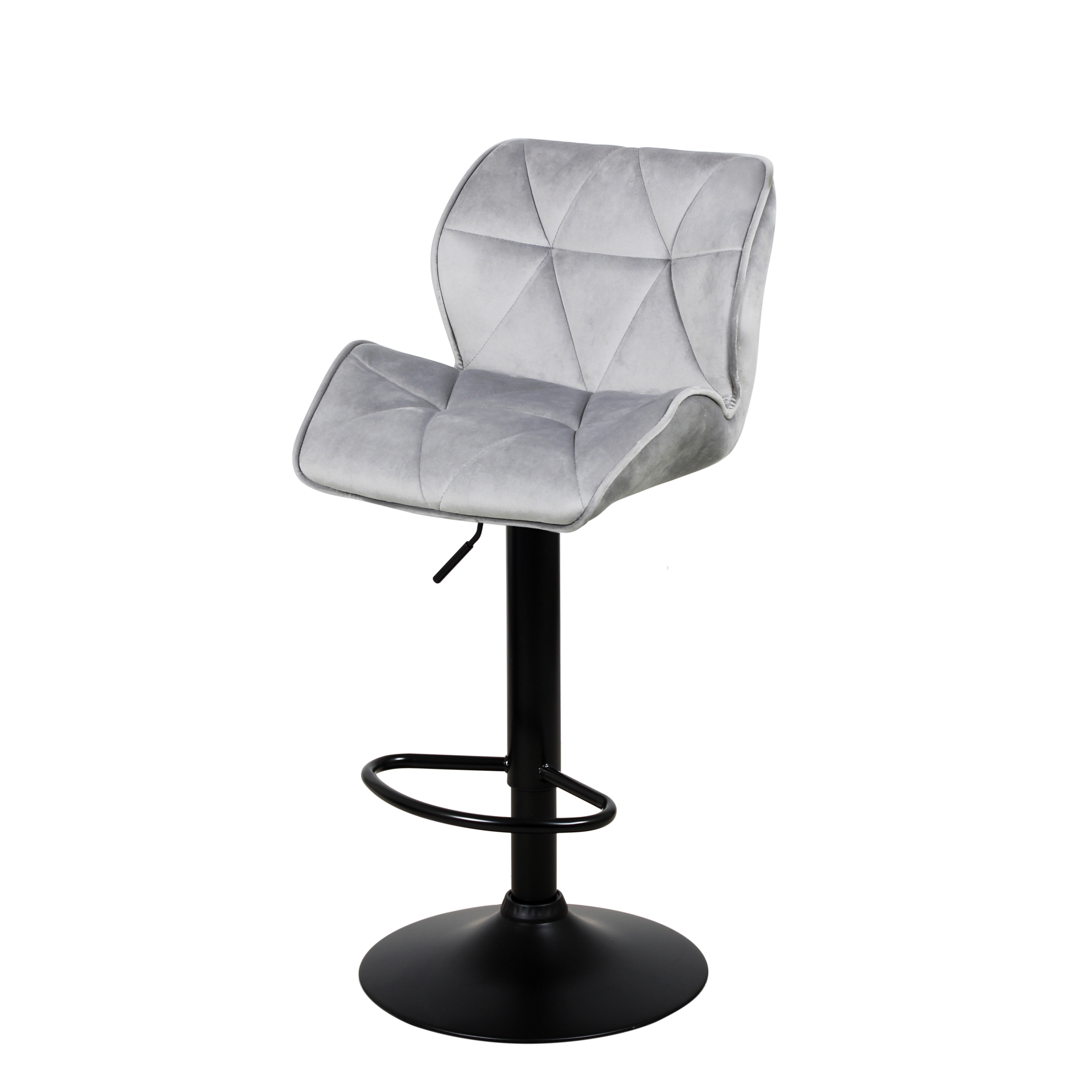 Барный стул ЭкоЛайн Кристалл, светло-серый 1 шт