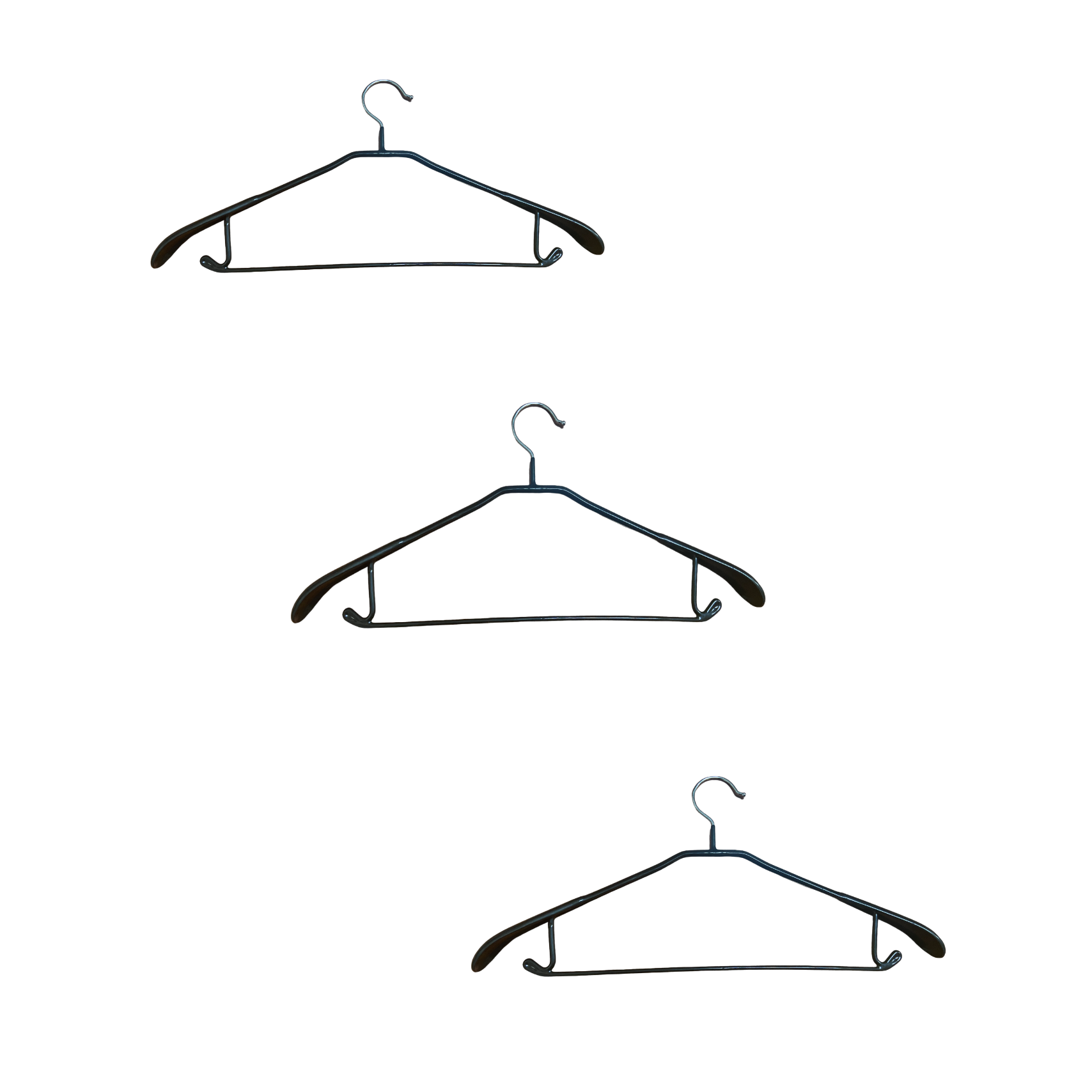 Вешалка плечики для одежды антискользящие Valexa 3 шт, ширина 45 см