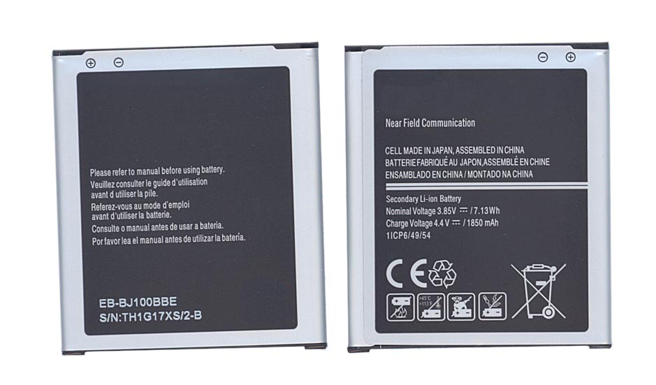 Аккумуляторная батарея EB-BJ100BBE, EB-BJ100BCE для Samsung Galaxy J1 3.85V 1850Mah