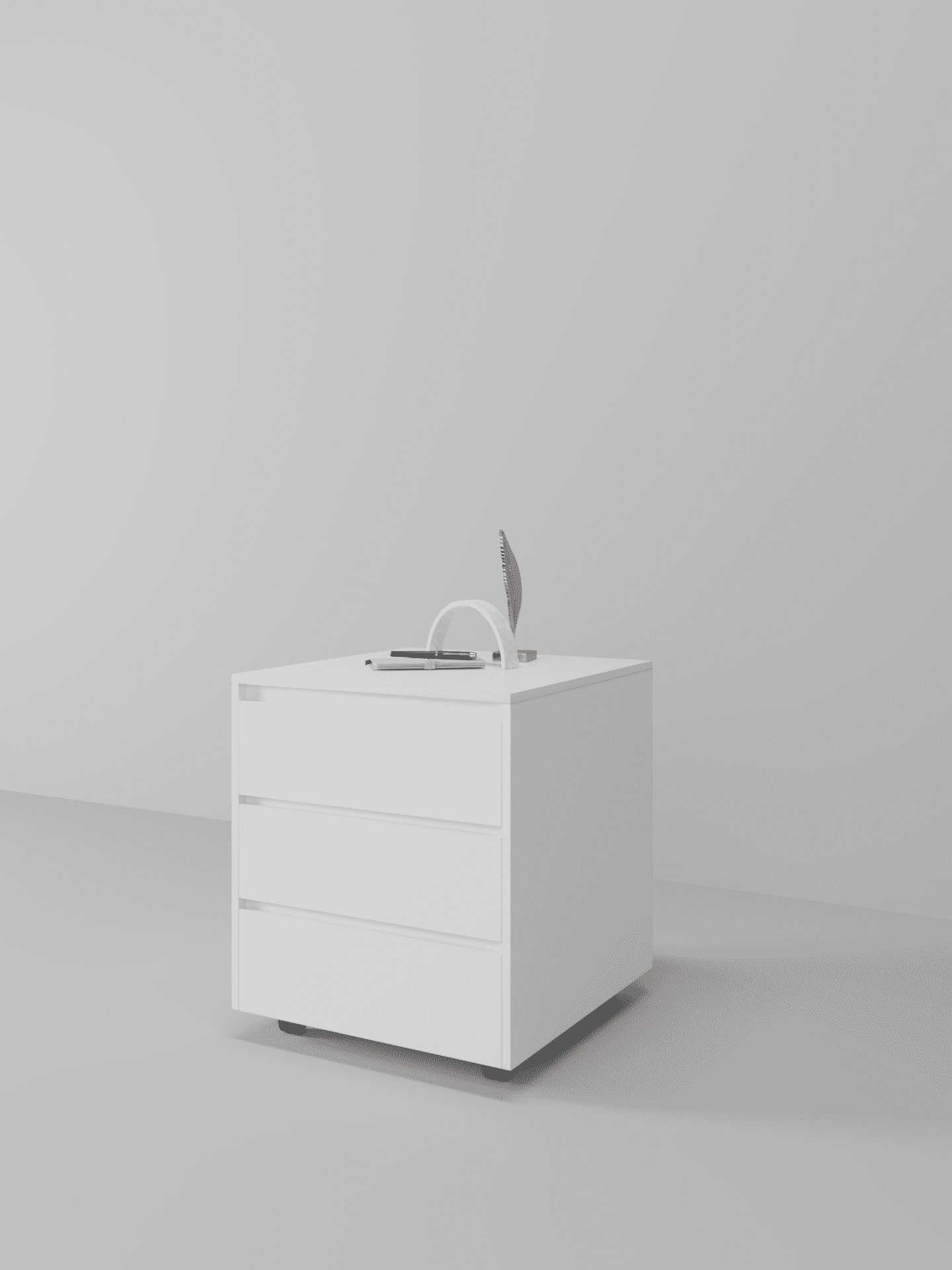 Тумба прикроватная RIDDLE Volt, белый, 60x50x46 см