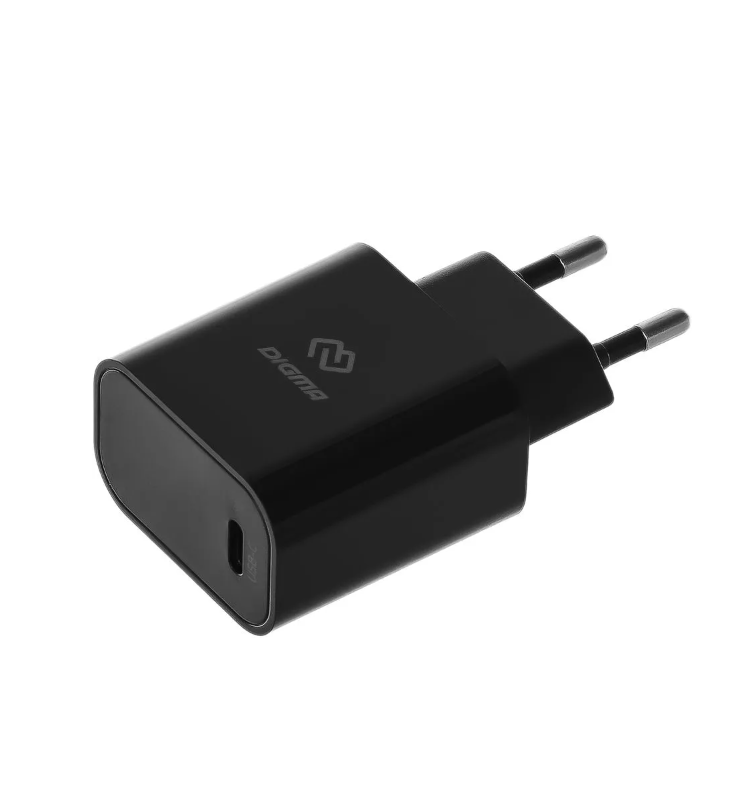 Сетевое зарядное устройство Digma DGW3C, USB-C, 3A, черный [dgw3c0f010bk]