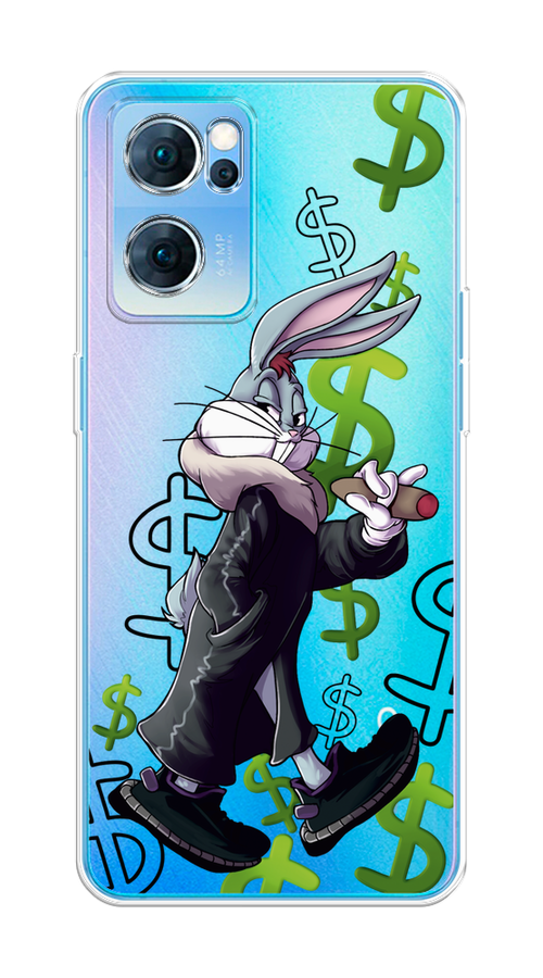 Чехол на Oppo Reno 7 5G "Rich Bugs Bunny"