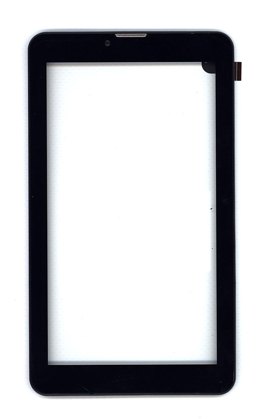 Сенсорное стекло (тачскрин) для Irbis TZ71 черное с рамкой