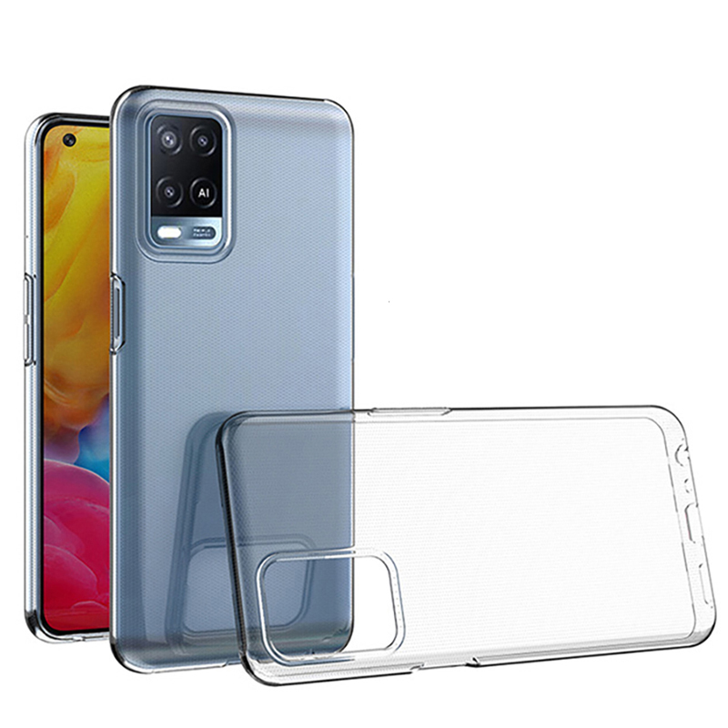 Силиконовый чехол Jack Case для Oppo Reno 6 прозрачный