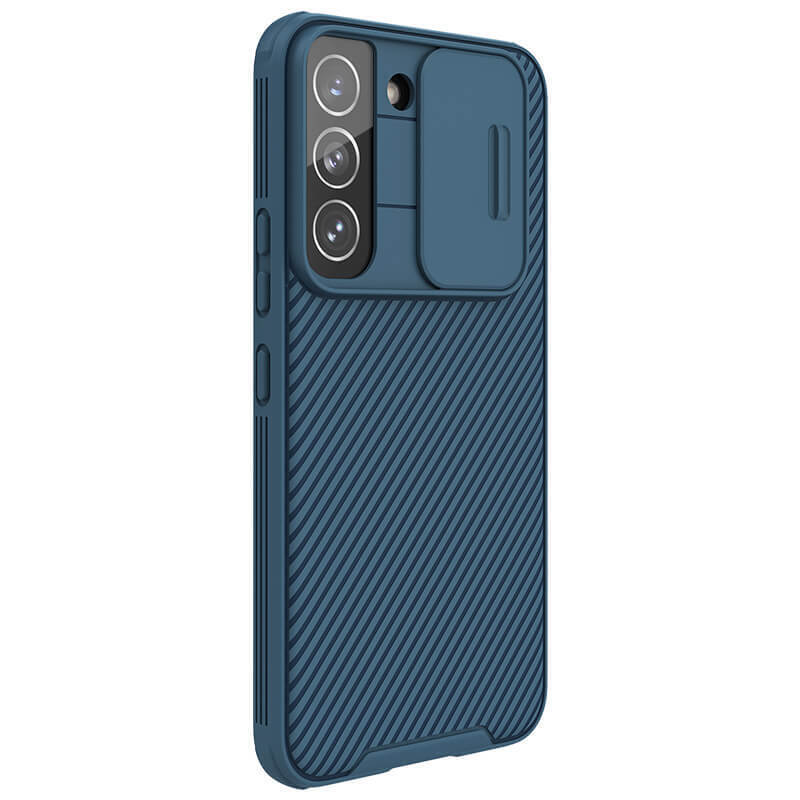 Накладка Nillkin CamShield Pro Case с защитой камеры для Samsung Galaxy S22+ (синий)