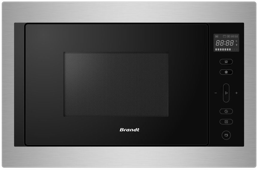 Встраиваемая микроволновая печь Brandt BMG2120X серебристый, серый, черный
