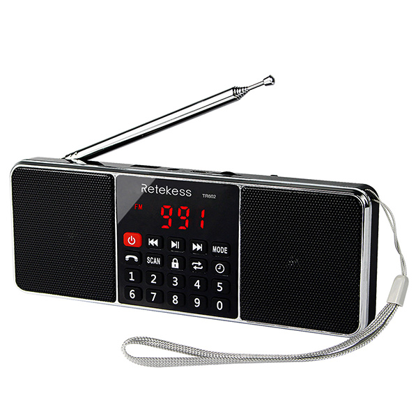 Цифровой портативный радиоприемник Retekess TR602 с Bluetooth
