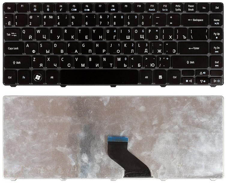 Клавиатура OEM для ноутбука Acer Aspire Timeline 3410/3410T/4741/3810 черная глянцевая