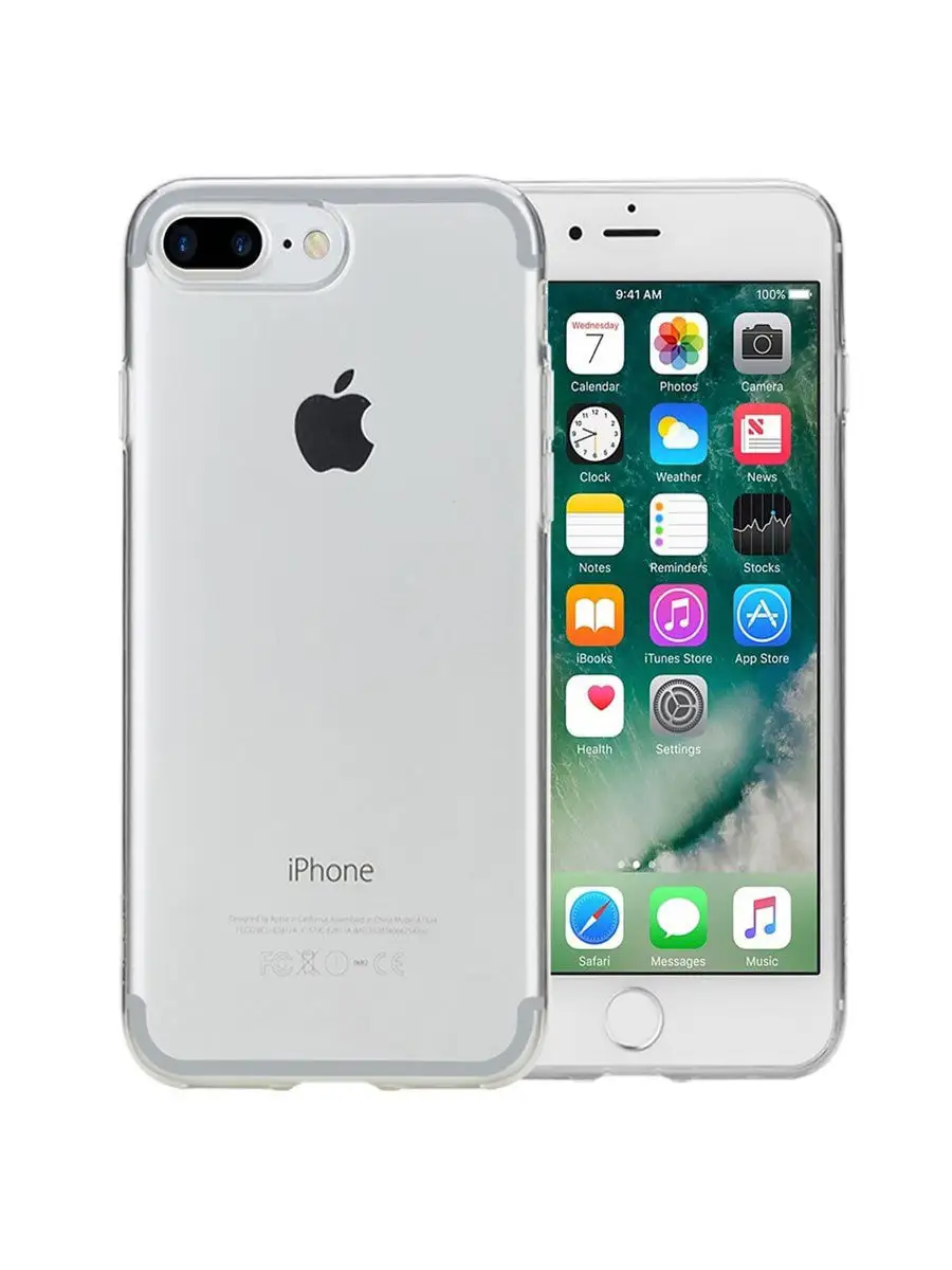 Силиконовый TPU Чехол ROCK Slim Jacket для Apple iPhone 8/7 прозрачный